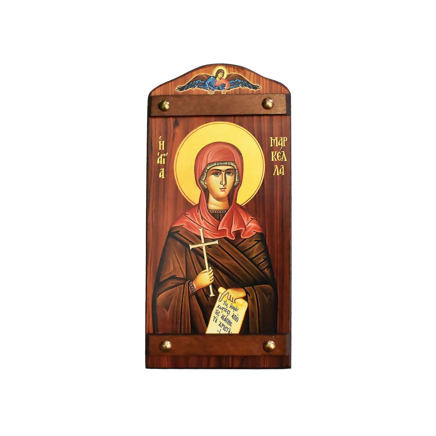 Saint Markella Wooden Icon| Handmade Orthodox Icon