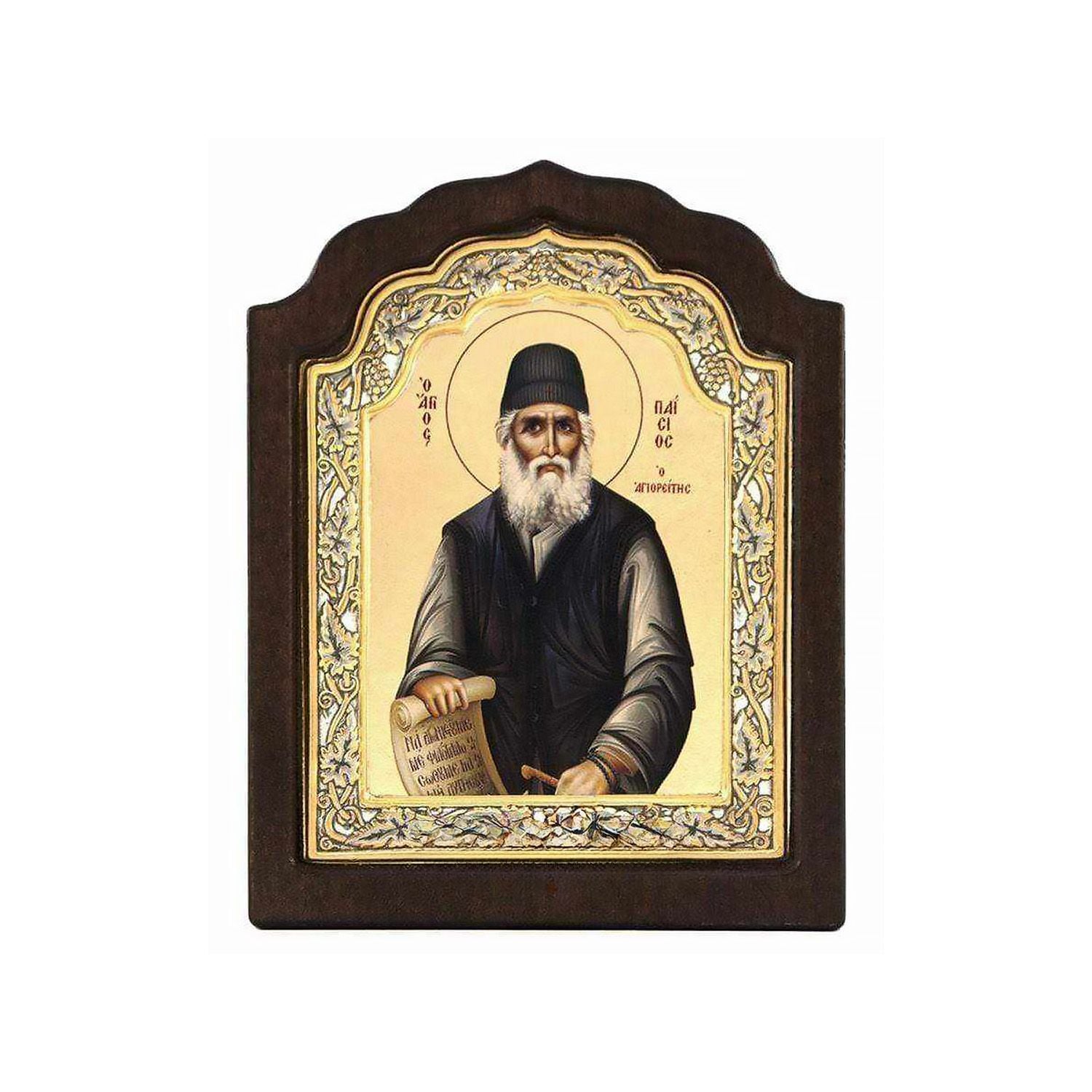 Authentic Monastic Icon Saint Paisios-Mount Athos Handmade